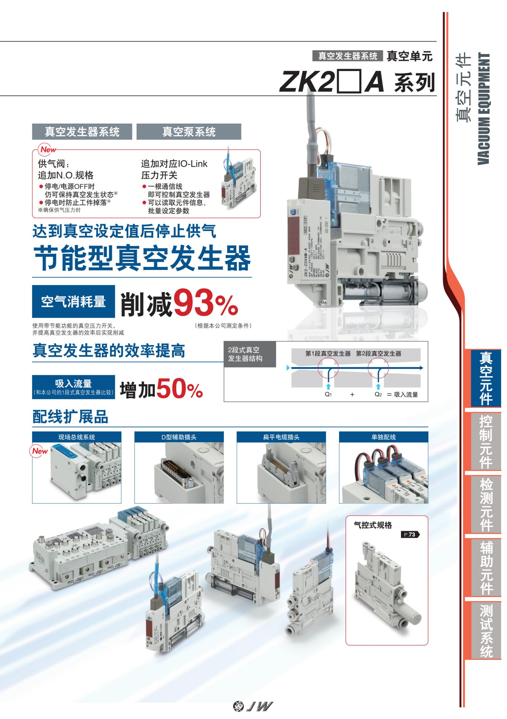 ZK2 A系列-真空发生器/真空泵系统-真空元件-JW精稳气动元件|高速电磁阀|气控阀|手动阀|压力及流量传感器|集成式真空发生器-JW精稳 ...